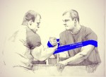 Denis CYPLENKOV vs. Devon LARRATT drawing / sketch • ARMWRESTLING ...