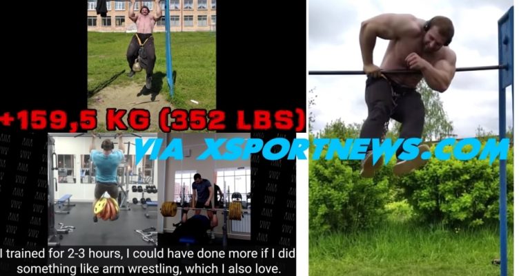 VIDEOS: Andrey Smaev +159,5KG (+352LBS) CHINUP RECORD, The Strongest ...